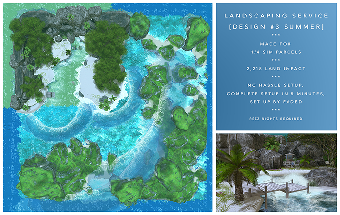 Second Life Marketplace - [F] Landscape 3 - Tropical Beach - SUMMER (1/ ...